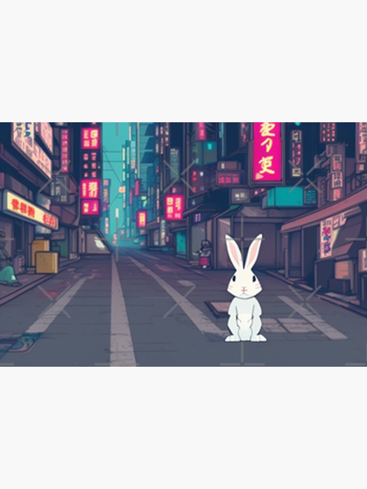 "year of the rabbit,2023,japanese street cyberpunk tokyo streetwear ...