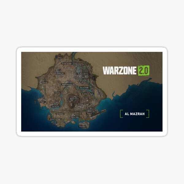 "Warzone 2.0 Map" Sticker for Sale by RedDotzz | Redbubble