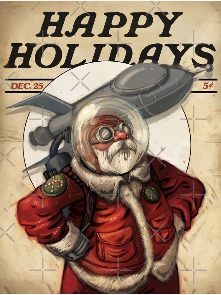 "Christmas Santa Jet Plane Pilot Funny" Poster for Sale by Master-bg ...