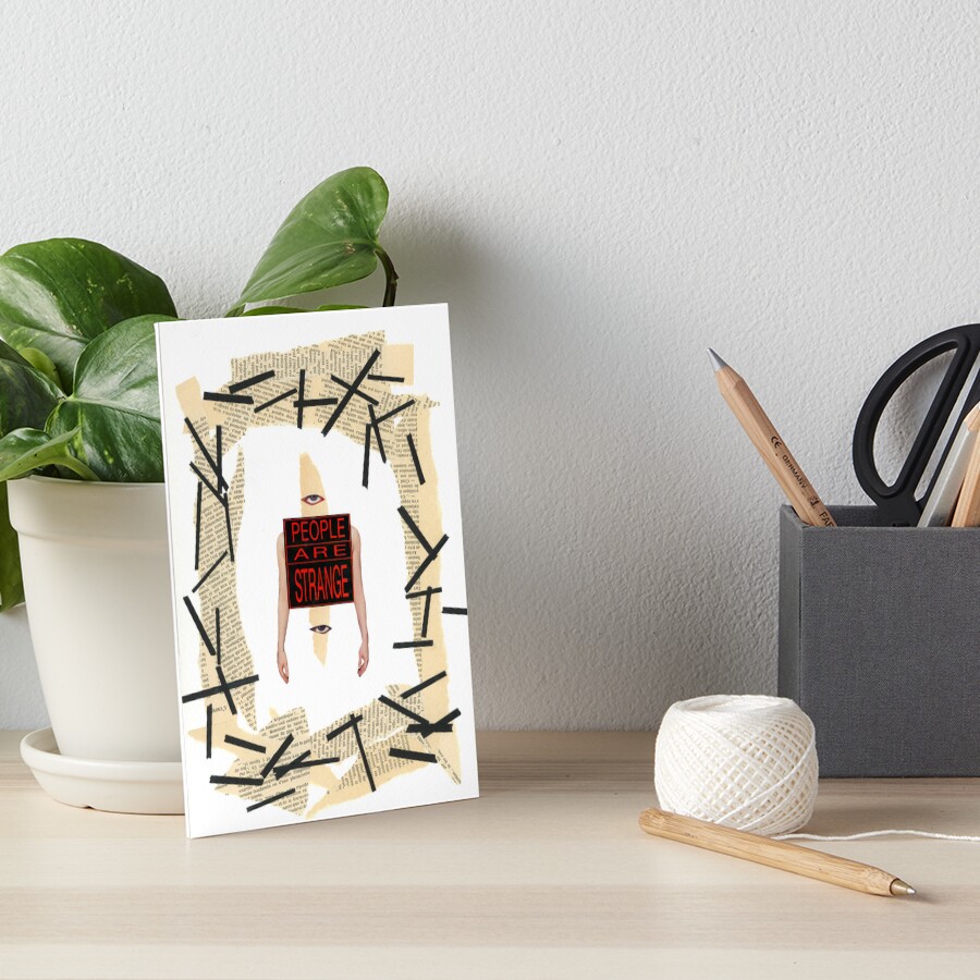 "People Are Strange - Dada Collage Art Dadaism Surrealist Weird" Art ...