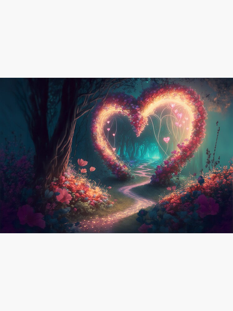 "Path of Love, V1" Sticker for Sale by staccatofusion | Redbubble