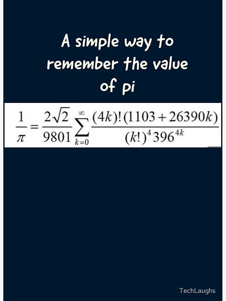 "Simple way to remember the value of pi" Art Print for Sale by ...