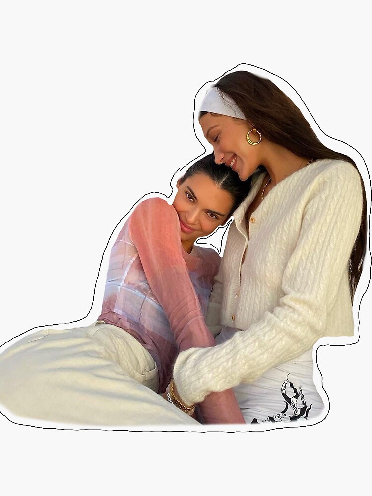 "Kendall Jenner and Bella Hadid" Sticker for Sale by itsniniii | Redbubble