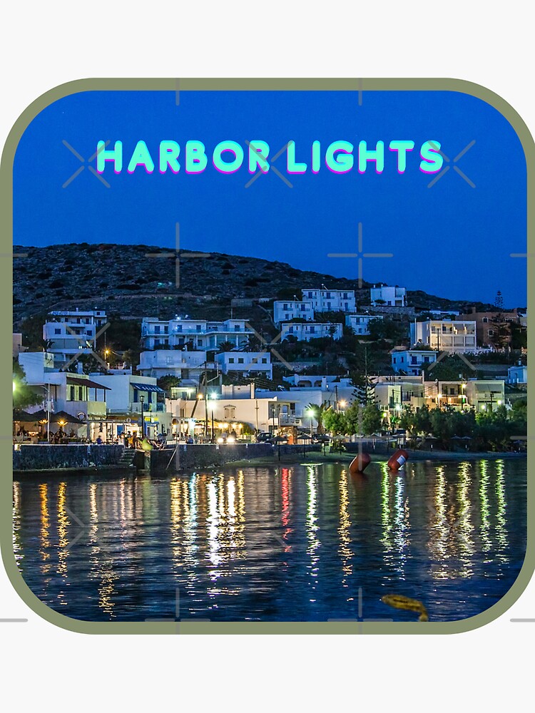 "Harbor Lights" Sticker for Sale by CaptJohnny | Redbubble