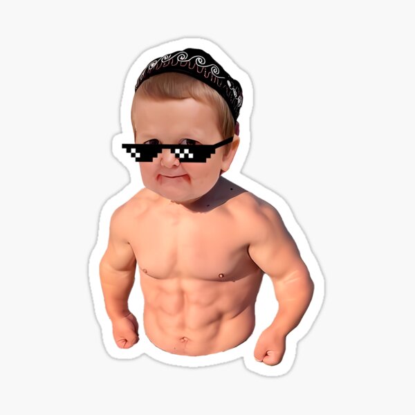 Pegatina «hasbulla hasbulla, tik tok, team hasbulla, fighter, hasbulla ...