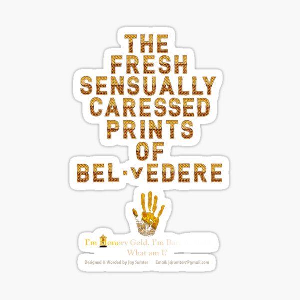 "Funny Award Celebrity Hand & Gold Text Design 4" Sticker for Sale by ...