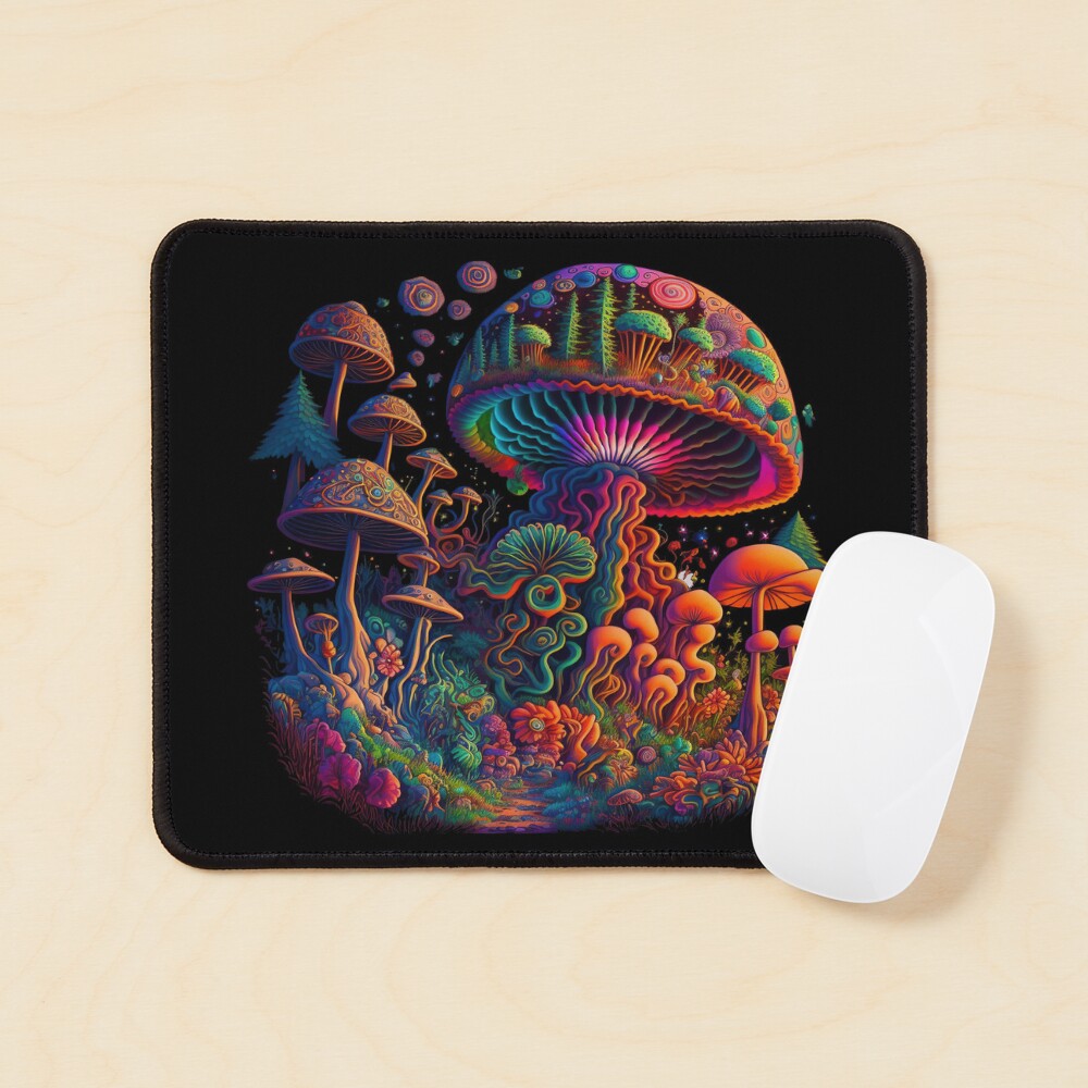 "Shroom Forest | Psychedelic Art" Sticker for Sale by Trippinink ...