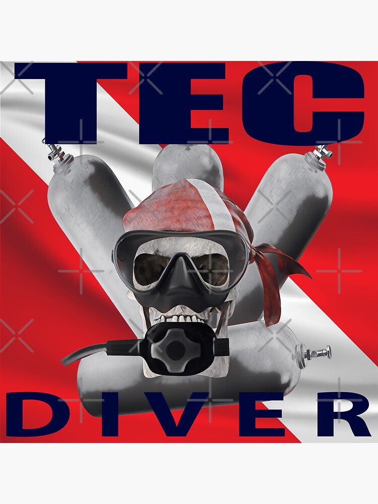 "Technical Diver Professional Diver Industrial" Sticker for Sale by ...