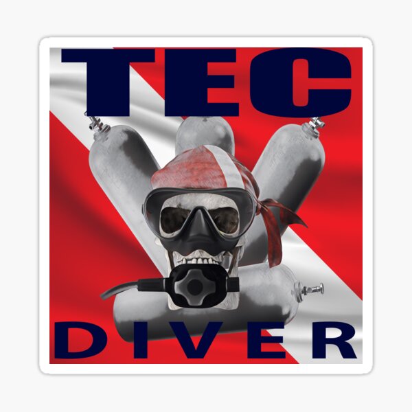 "Technical Diver Professional Diver Industrial" Sticker for Sale by ...