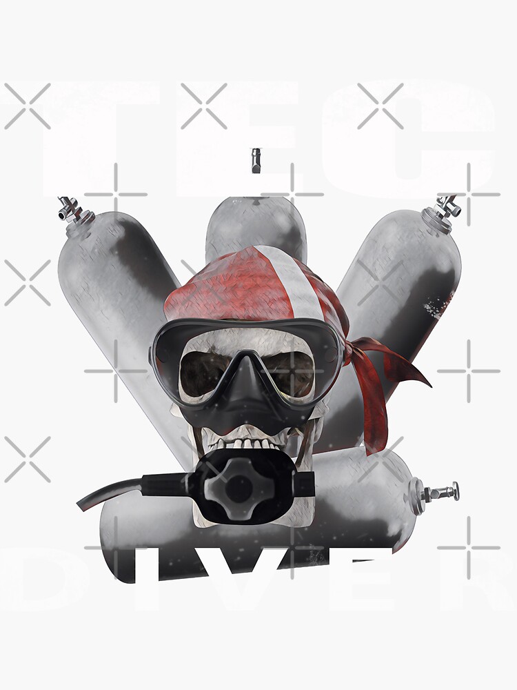 "Technical Diver Professional Diver Industrial" Sticker for Sale by ...