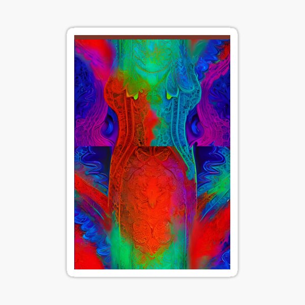 "Foemina (P0104v3) - depth immersion" Sticker for Sale by PatternZone ...