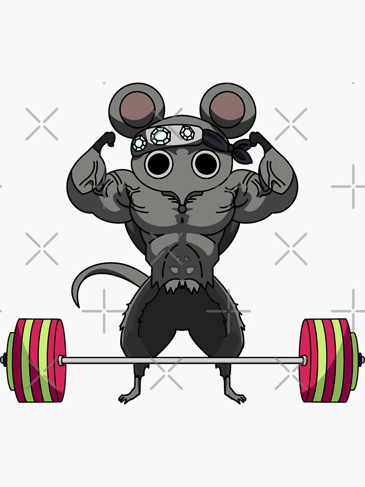 "Muscle Mouse" Sticker for Sale by Brian Price | Redbubble