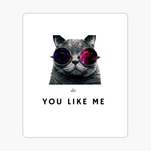 "do you like me" Sticker for Sale by Alfmah1 | Redbubble