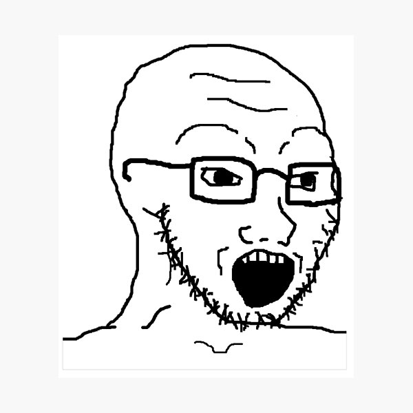 "Soyjak" Photographic Print for Sale by Rolf1 | Redbubble