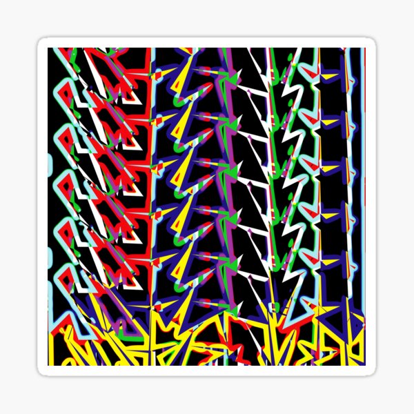 "Geometric Patterns Line Art " Sticker for Sale by Minacreativity ...