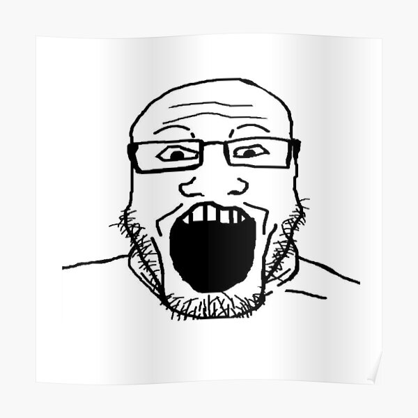 "Markiplier Soyjak" Poster for Sale by Rolf1 | Redbubble