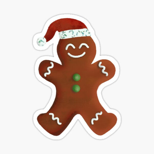 "Gingerbread Cookies" Sticker for Sale by mikaylart | Redbubble