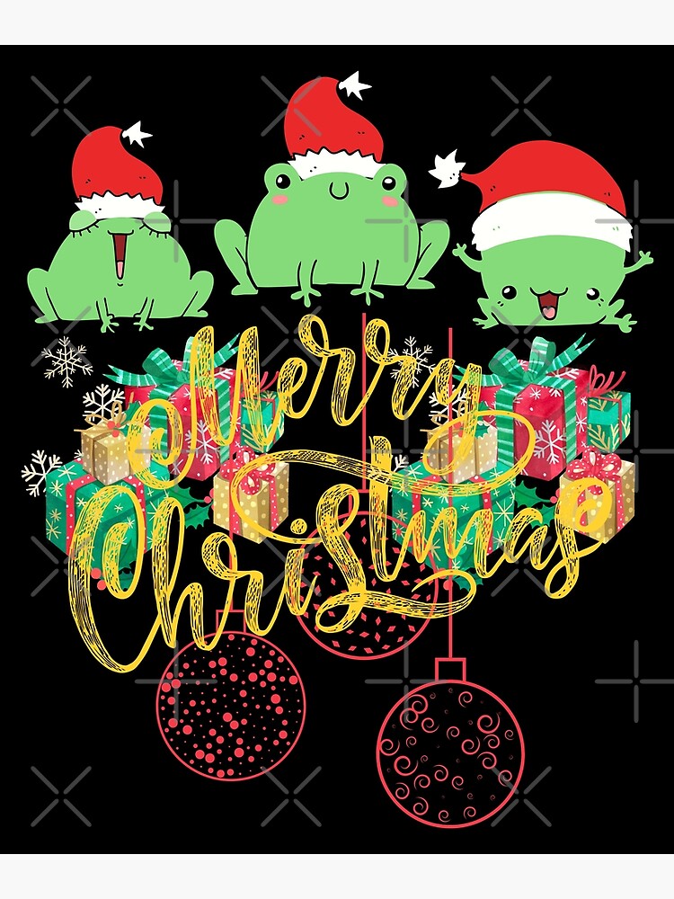 "Kawaii Frog Christmas" Poster for Sale by Celebrity-go | Redbubble