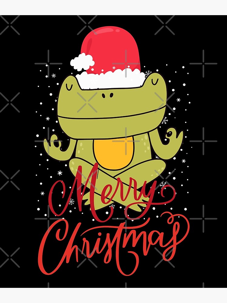 "Kawaii Frog Christmas" Poster for Sale by Celebrity-go | Redbubble