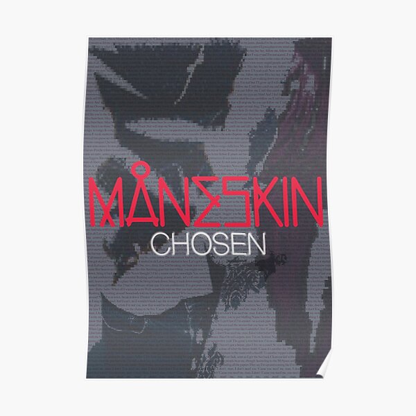 "Måneskin Chosen Album Poster" Poster for Sale by Bizarre-Artist ...