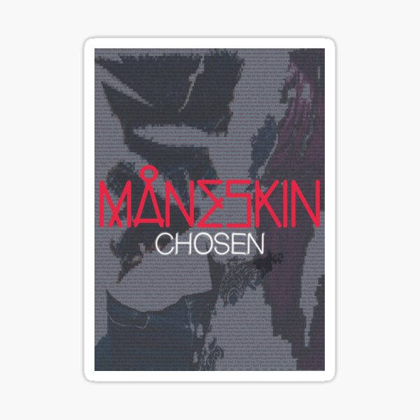 "Måneskin Chosen Album Poster" Sticker for Sale by Bizarre-Artist ...