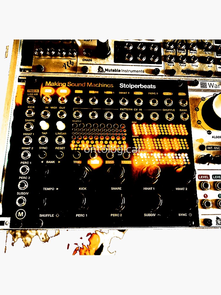 "Synth" Sticker for Sale by ontological | Redbubble