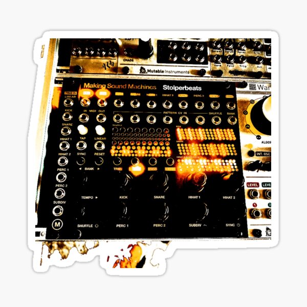 "Synth" Sticker for Sale by ontological | Redbubble