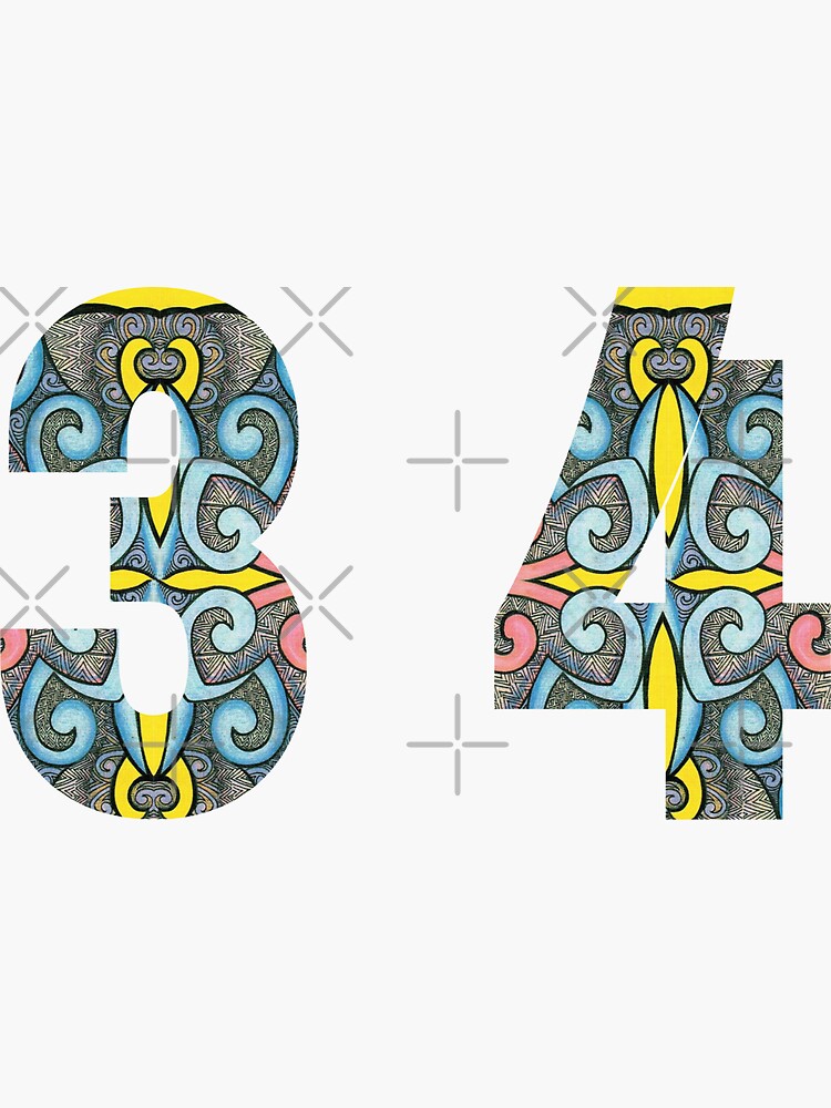 "Funky Numbers especially for your letterbox" Sticker for Sale by ...