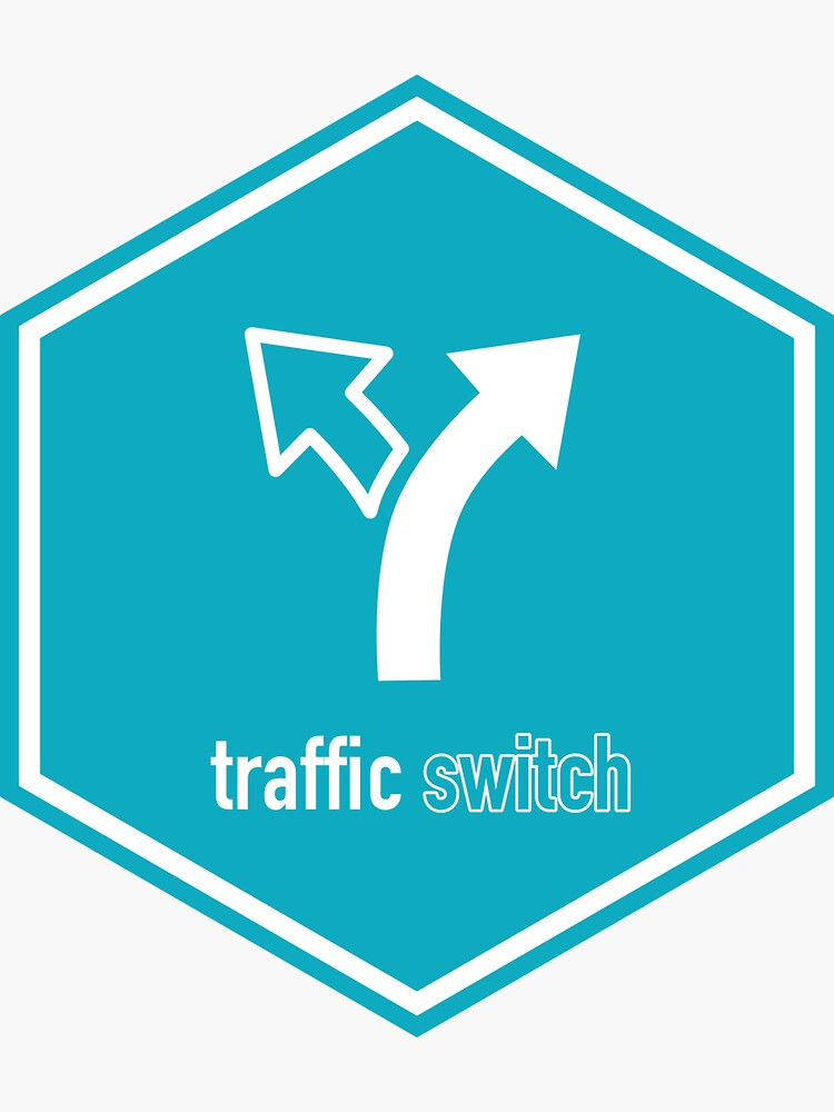 "Traffic Switch (hexagon)" Sticker for Sale by pboehlke | Redbubble