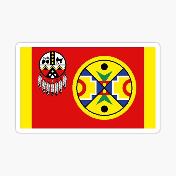 "Aroostook Band of the Micmac Flag" Sticker for Sale by artyflyers ...