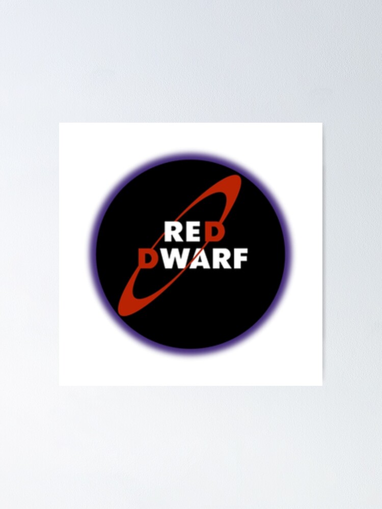 "Red Dwarf logo - black" Poster for Sale by kingrossii | Redbubble