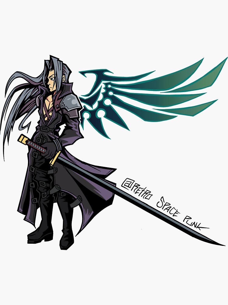 "Samurai (Angel)" Sticker for Sale by RetroSpacePunk | Redbubble