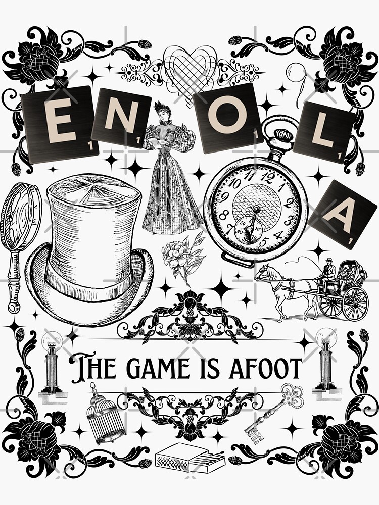 "Enola Homes - The Game is Afoot" Sticker for Sale by Thunderpawsed ...