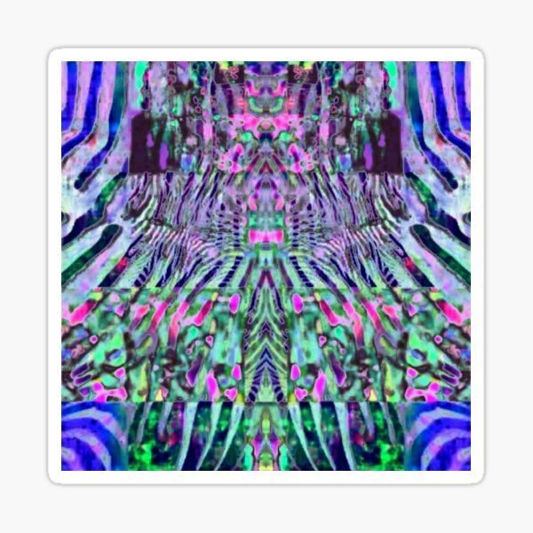 "ZEBRA FUSION 22 " Sticker for Sale by Davidbowieart | Redbubble