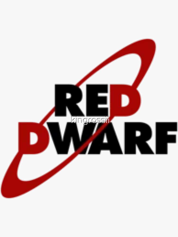 "Red Dwarf logo - red" Sticker for Sale by kingrossii | Redbubble