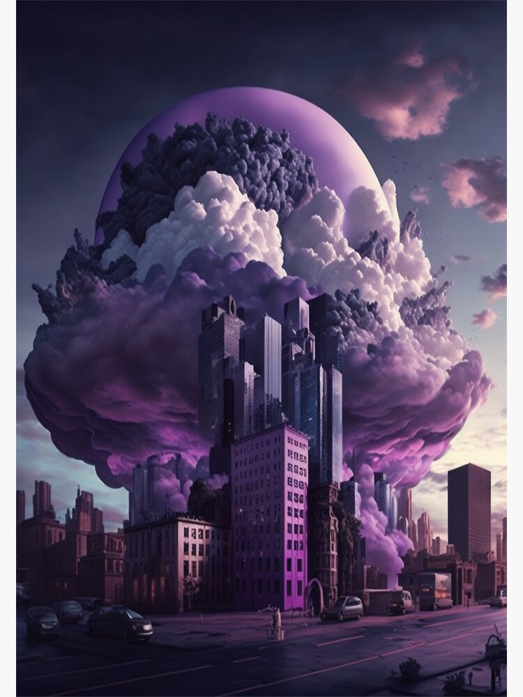 "Bella AMG - Purple Clouds (Edition #4)" Sticker for Sale by BellaILY ...