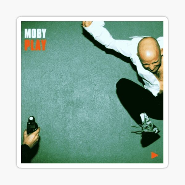 "Moby - Play album" Sticker for Sale by kingrossii | Redbubble