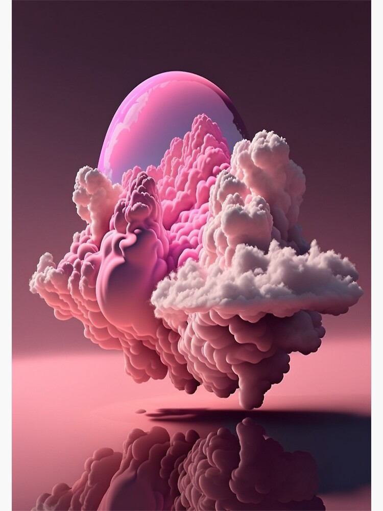 "Bella AMG - Pink Clouds (Edition #1)" Sticker for Sale by BellaILY ...