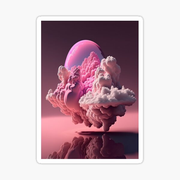 "Bella AMG - Pink Clouds (Edition #1)" Sticker for Sale by BellaILY ...