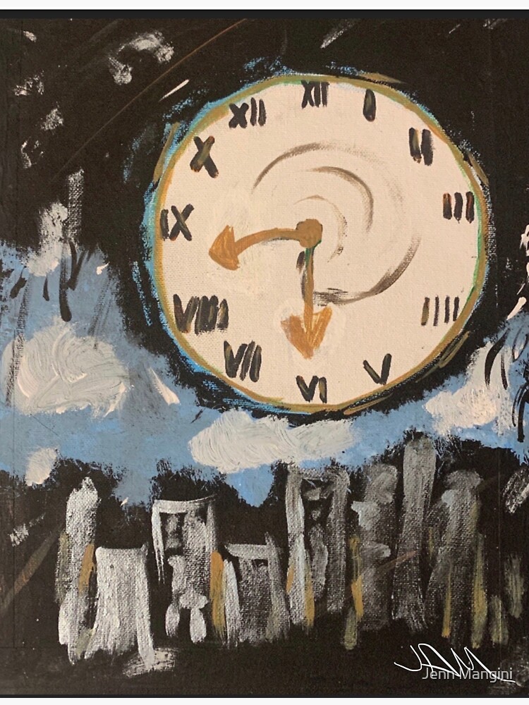 "Time keeps slipping " Sticker for Sale by Themangini13 | Redbubble