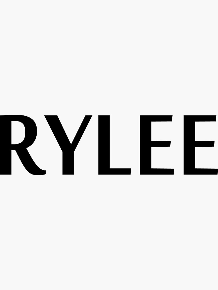 "RYLEE" Sticker by FTML | Redbubble