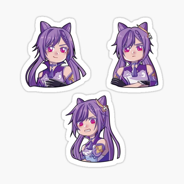 "Chibi Keqing stickers Genshin Impact" Sticker for Sale by ThiShopArt ...
