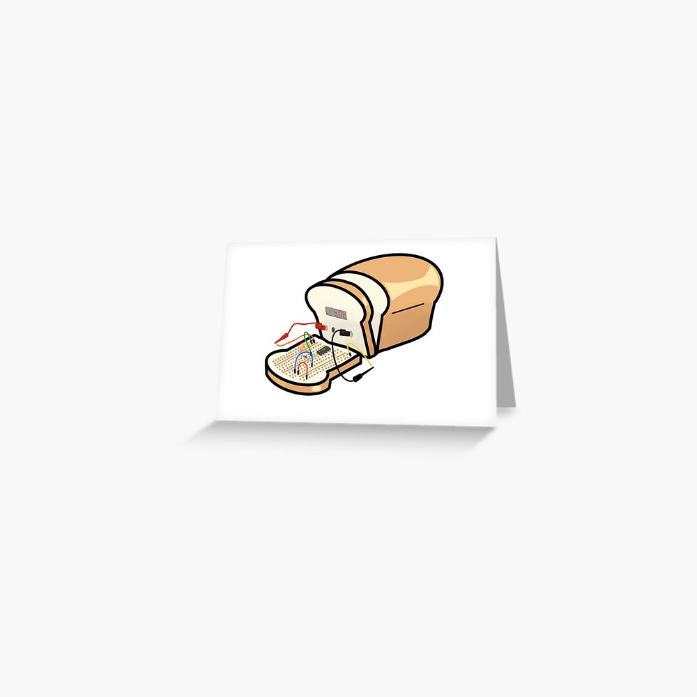 "Breadboard Bread Loaf Pun" Sticker for Sale by physicsisphun | Redbubble