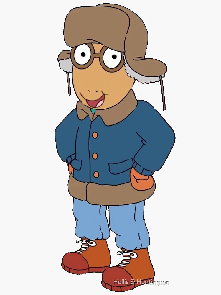 "Arthur Read" Sticker for Sale by abigailclairej | Redbubble