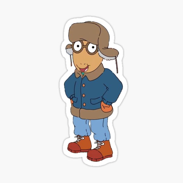 "Arthur Read" Sticker for Sale by abigailclairej | Redbubble