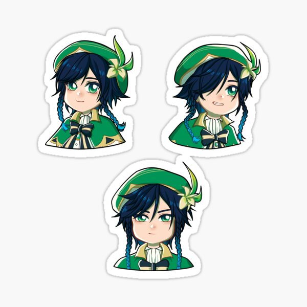 "Chibi Venti stickers Genshin Impact" Sticker for Sale by ThiShopArt ...