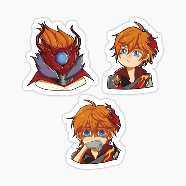 "Chibi Childe/Tartaglia stickers Genshin Impact" Sticker for Sale by ...