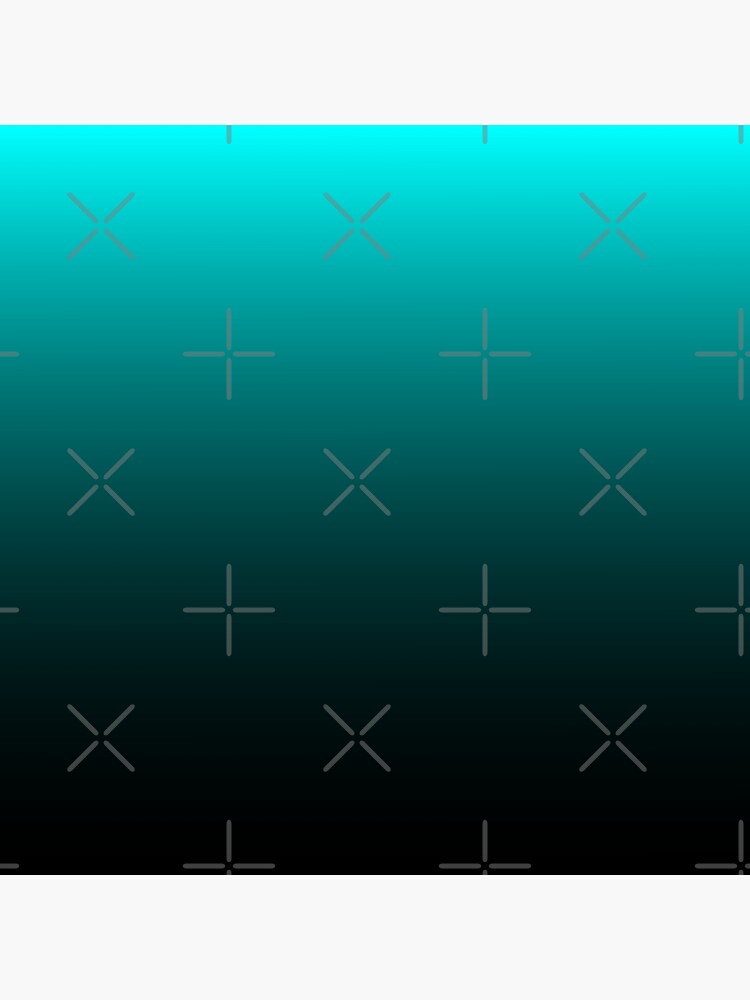 "Cyan TO Black Fade - G1 | Cyan Gradient To Black" Art Print for Sale ...