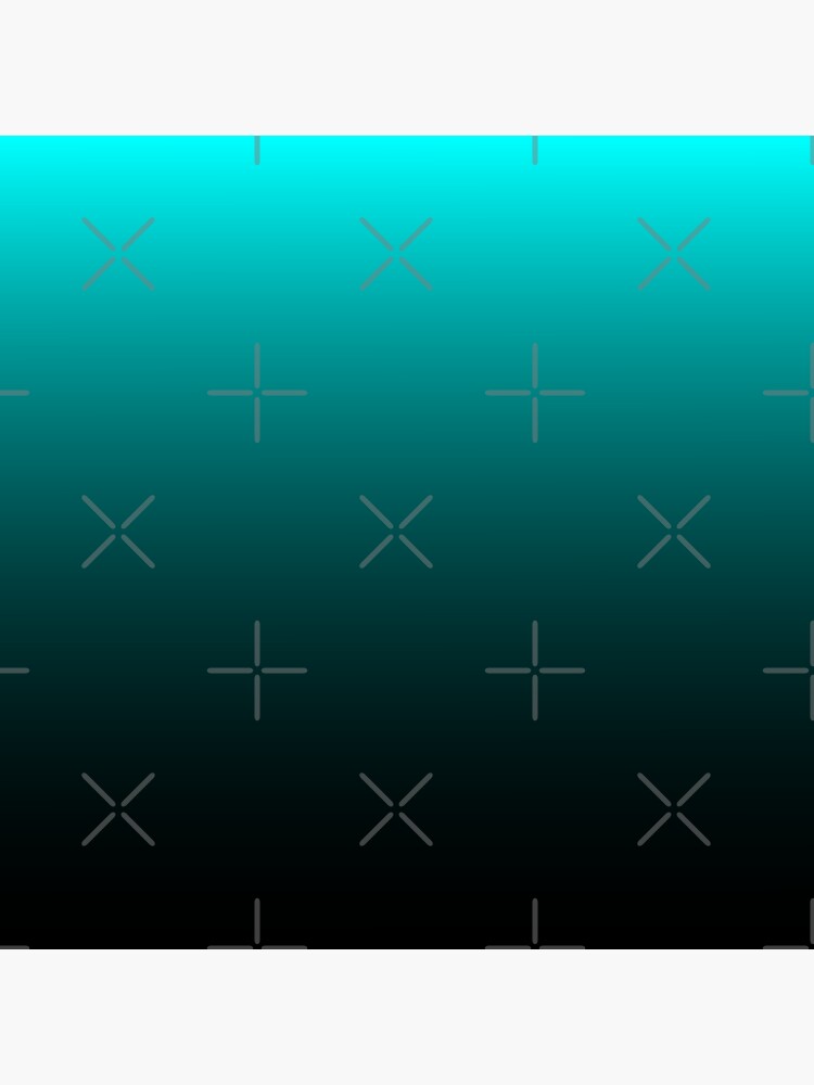 "Cyan TO Black Fade - G1 | Cyan Gradient To Black" Sticker for Sale by ...