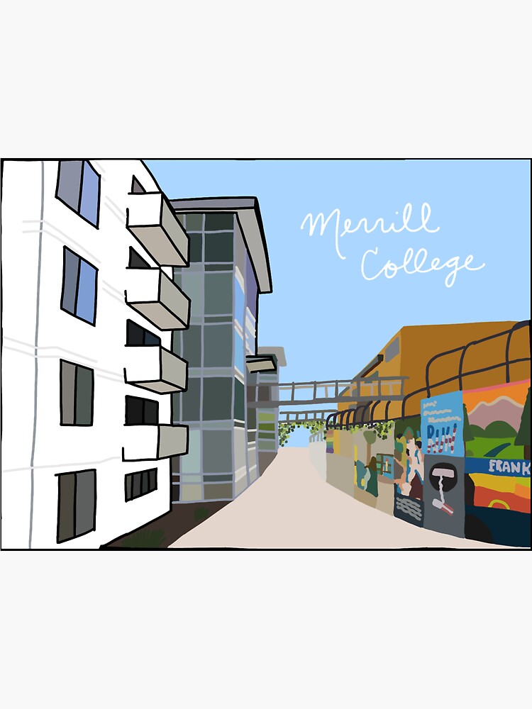 "Merrill College" Sticker for Sale by gracings | Redbubble